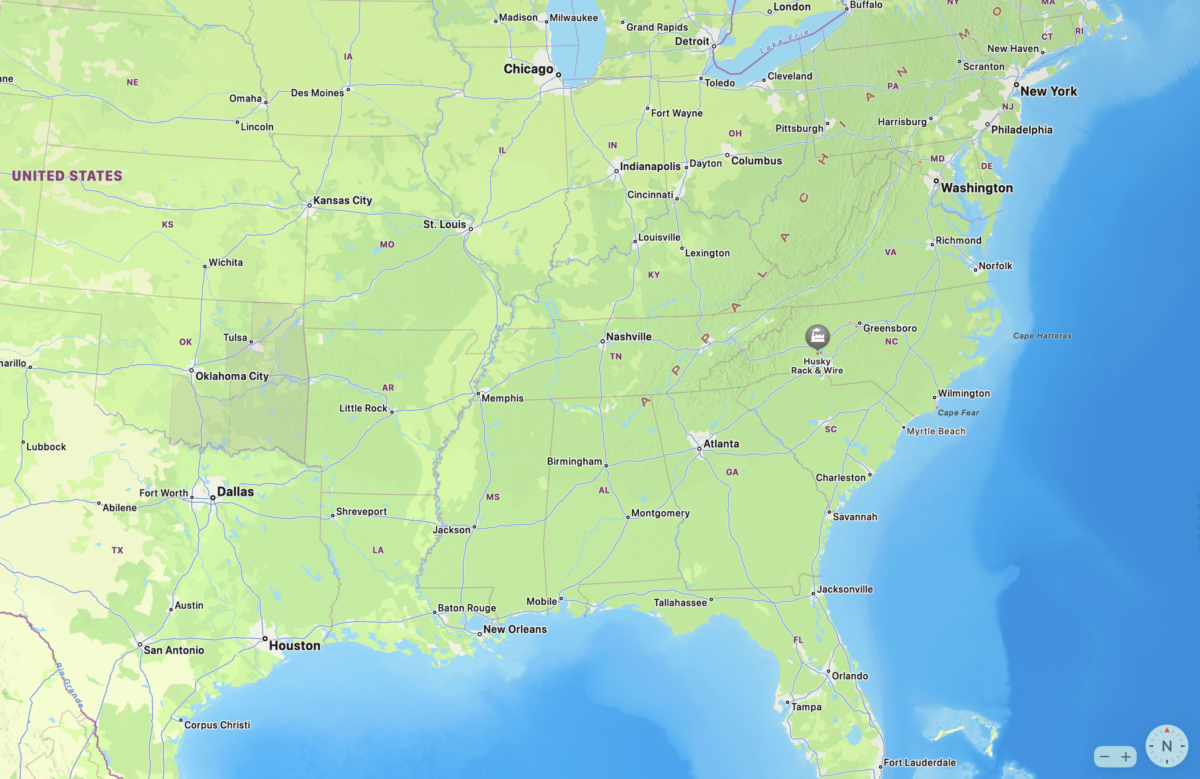 Husky Rack & Wire Teardrop Pallet Racking - Near Charlotte, NC