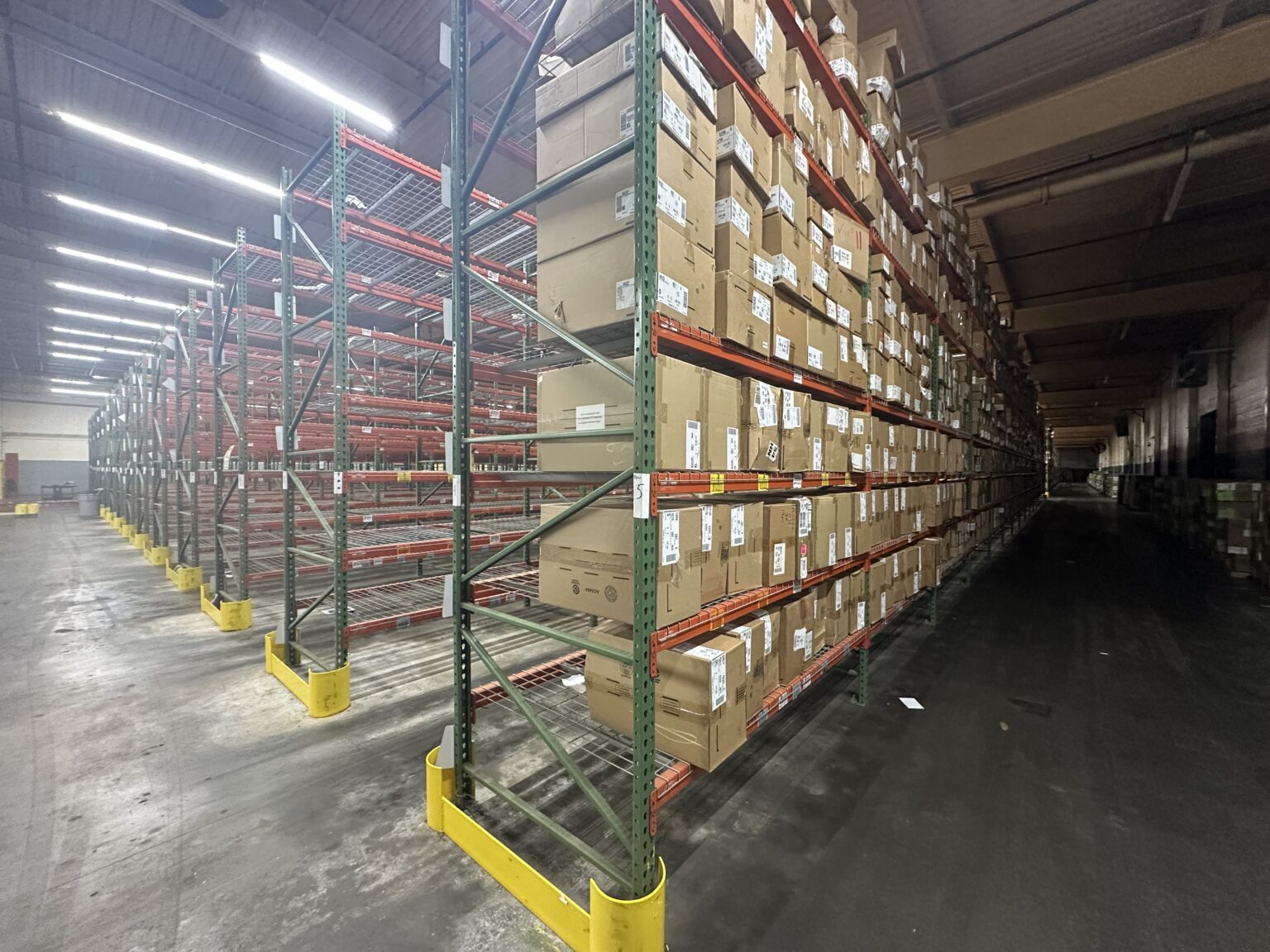 Used Warehouse Pallet Racking - 14'H x 48''D x 8'W - Teardrop