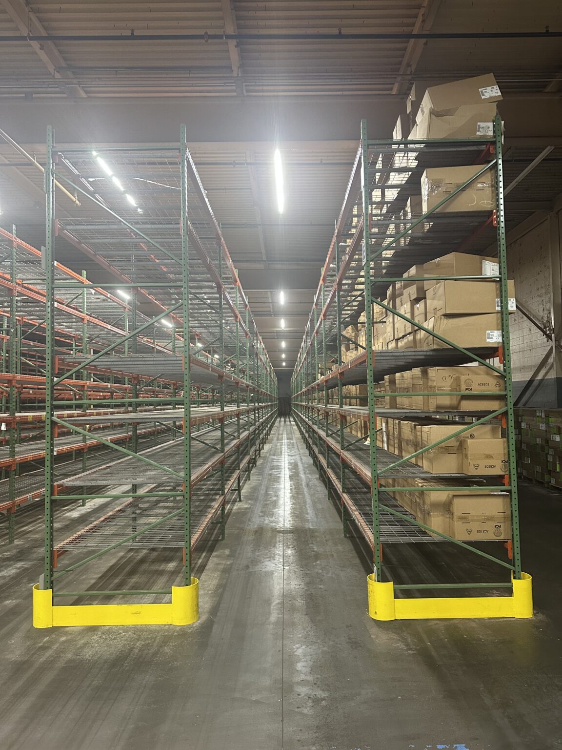 Used Warehouse Pallet Racking - 14'H x 48''D x 8'W - Teardrop